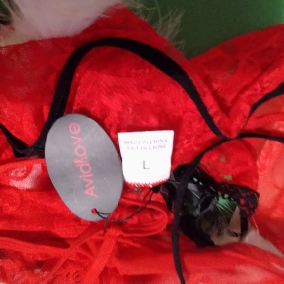 Avidlove | Intimates & Sleepwear | Avidlove L Maraboo Trim Ms Clause ...